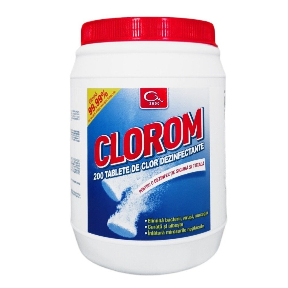 Tablete dezinfectante Clorom – efect bactericid si virucid