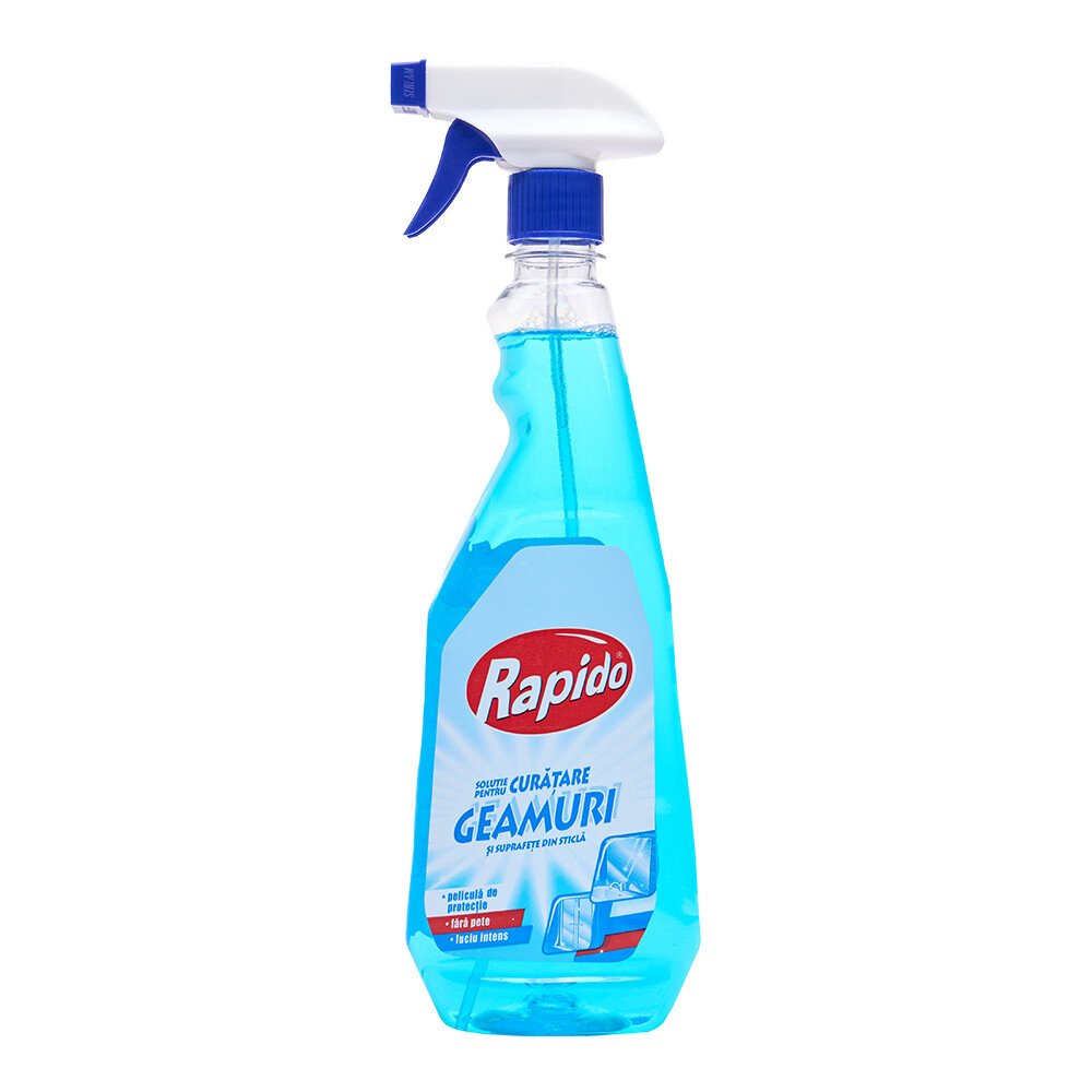 Spray geamuri RAPIDO 750ml – Curatare fara urme, cu luciu