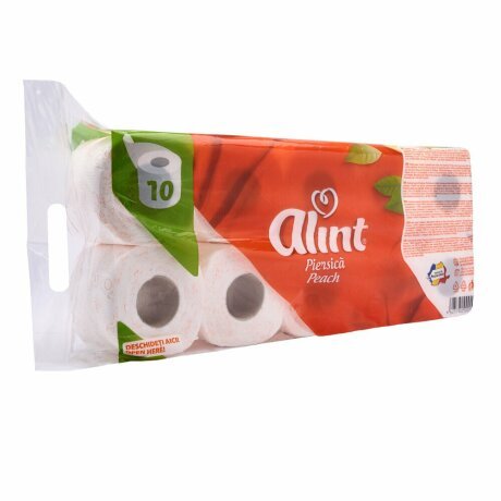 Hartie igienica 3 straturi piersica Alint, set 10 role