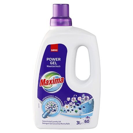 Detergent gel concentrat pentru rufe 3L, Fresh, Sano Maxima