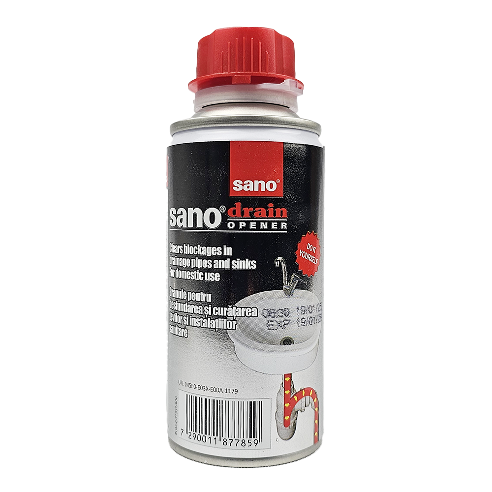 Granule desfundat tevi 200g Sano Drain – Eficienta si siguranta