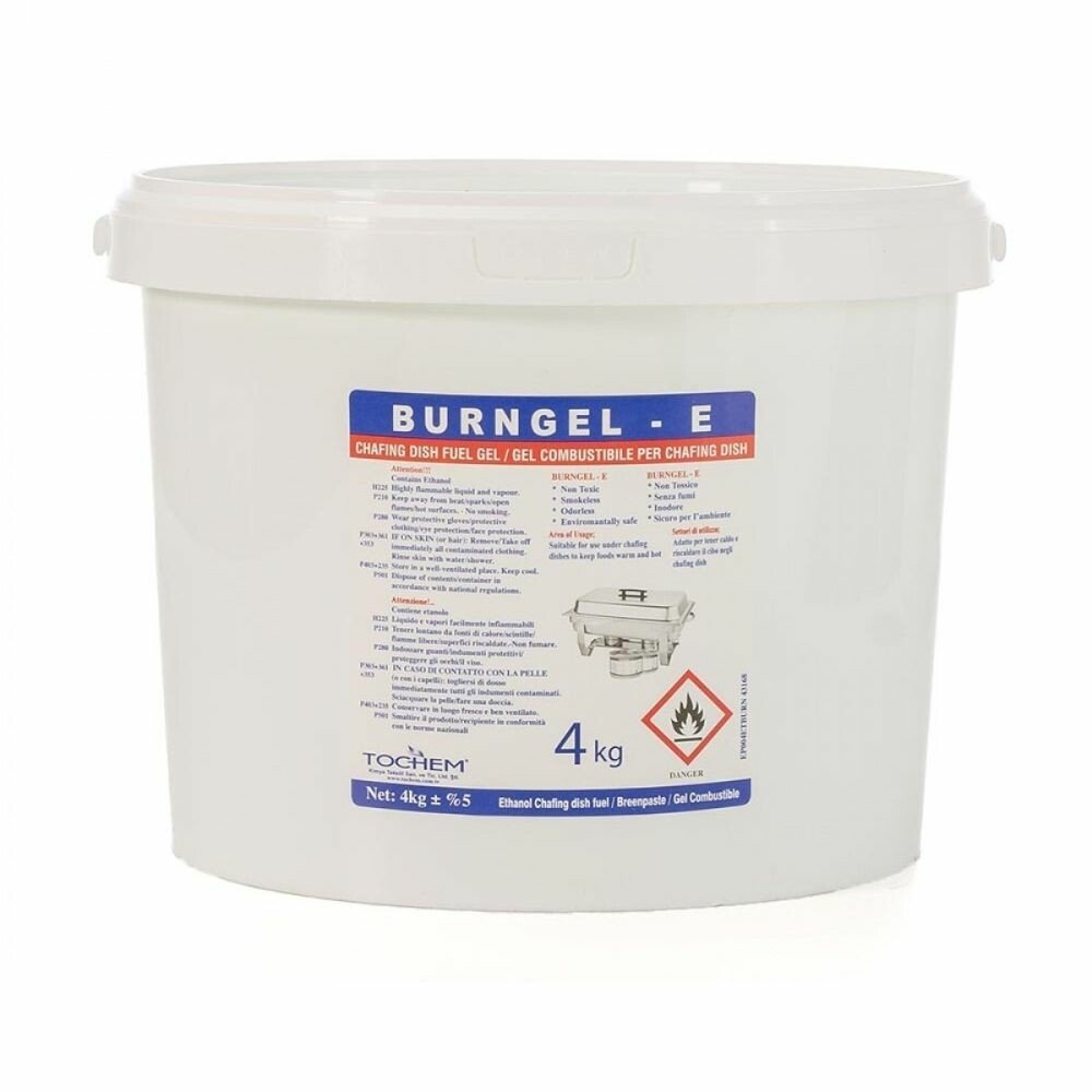 Gel chafing dish Burngel-E 4kg bioetanol non toxic