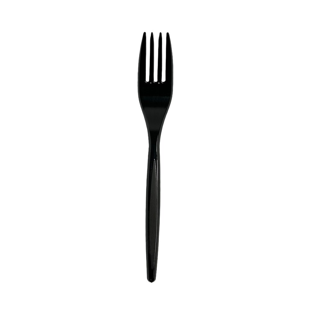 Furculite reutilizabile negre – set 50 de bucati